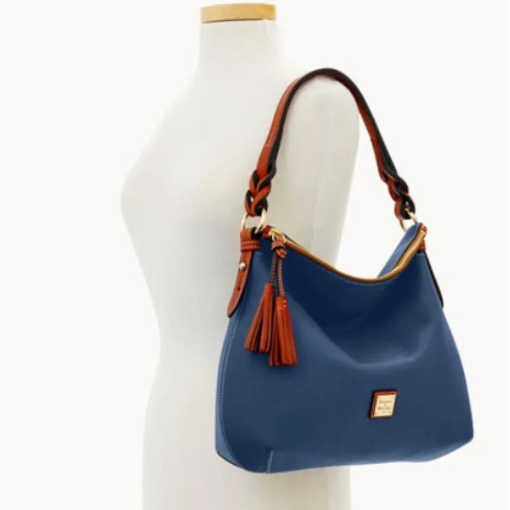 Dooney & Bourke | Bags | Dooney Bourke Pebble Grain Twist Strap Hobo ...